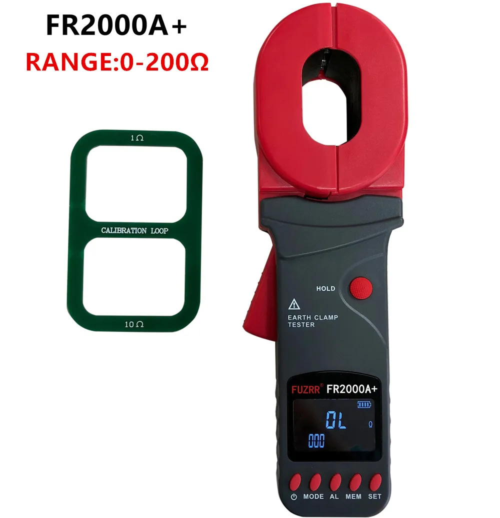 2000A+ Digital Clamp On Ground Earth Resistance Tester Meter / Clamp ...