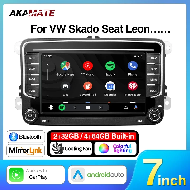 Auto-r-dio-Android-para-Volkswagen-CarPlay-Multimedia-Autoradio-VW ...