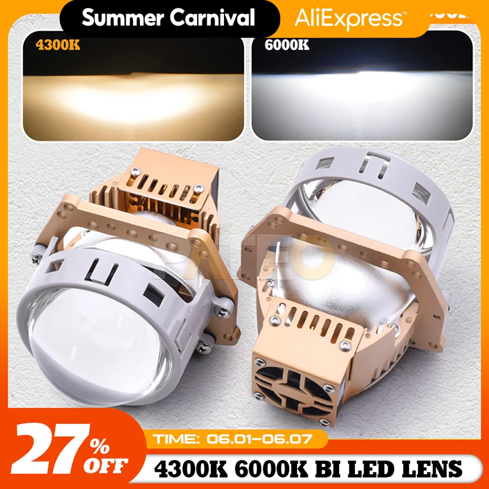 3-Inch-Bi-LED-Lenses-Dual-Colors-4300K-6000K-Headlight-Projector-For ...