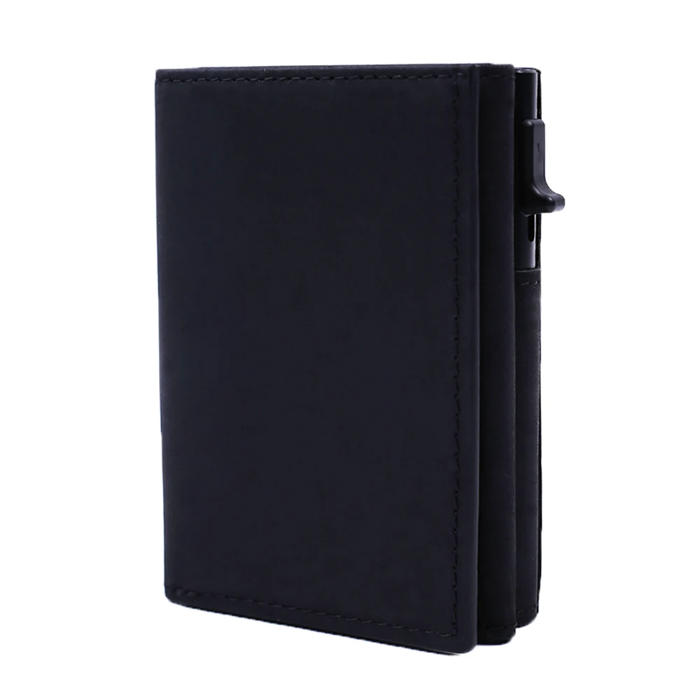 YE-TREE-Genuine-Leather-Credit-Card-Wallet-for-Man-Zipper-Smart-Pop-up ...