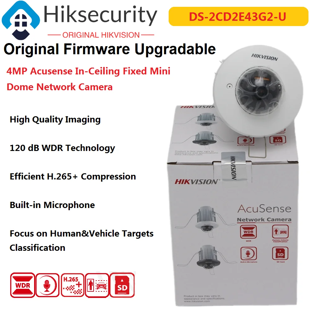 Hikvision Ds-2cd2e43g2-u 4 | Security Camera Hikvision | Mini Camera ...