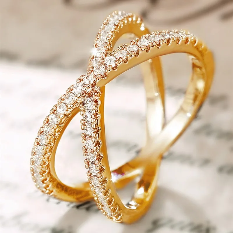 Stylish Gold Rings For Girls