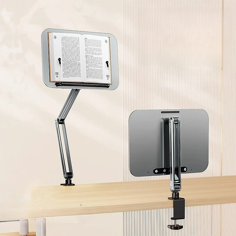 Book Stand, Adjustable Rotating Desktop Holder, Ergonomic Folding ...