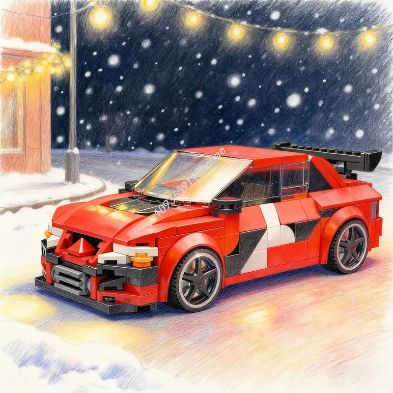 382pcs MOC Sean S Mitsubishi Lancer Evo IX City Champions Super Car ...