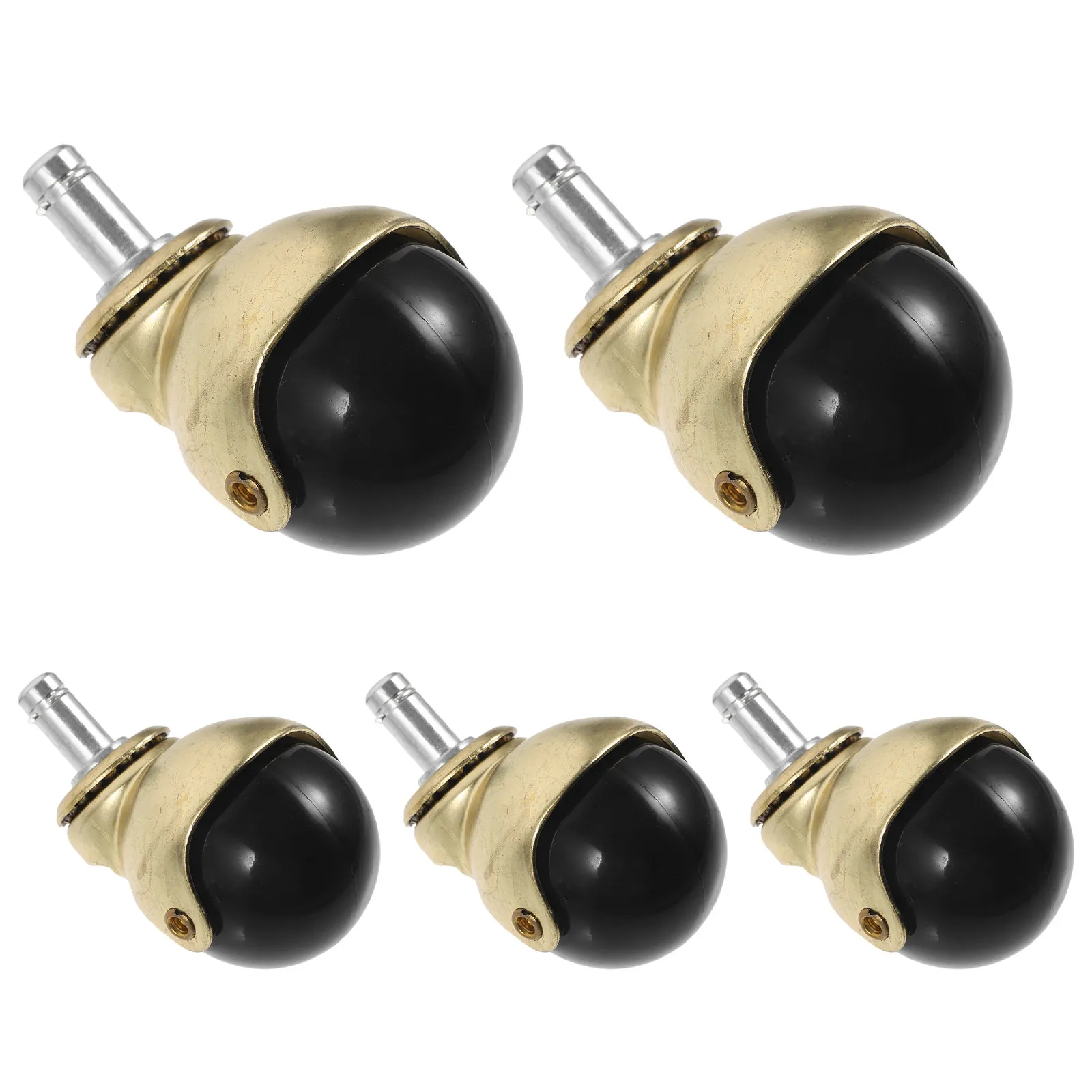 5Pcs Gold Caster Wheels Vintage Rustproof Office Chair Casters ...