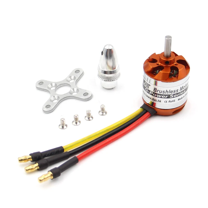 DYS-D2836-2836-750KV-880KV-1100KV-1500KV-Brushless-Motor-2-4S-Lipo-4mm ...