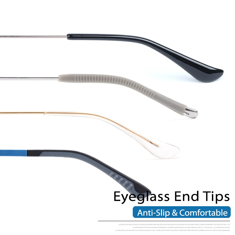 Anti-Slip Silicone Eyeglass End Tips Glasses Ear Hooks Sport Eyeglass ...