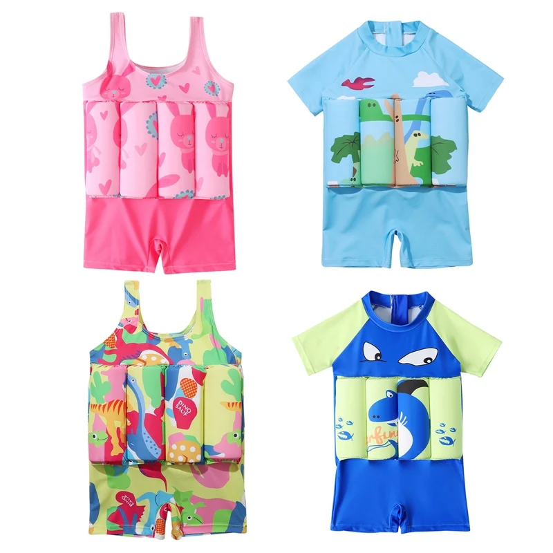 Buoyancy-Cartoon-Swimsuit-Girl-One-Piece-Suit-Kid-Boys-Beach-Romper ...