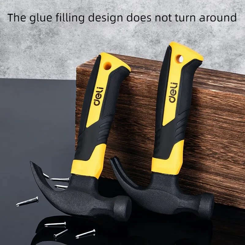 Deli-Mini-Claw-Hammer-Short-Long-Handle-Double-Nail-High-Carbon-Steel ...