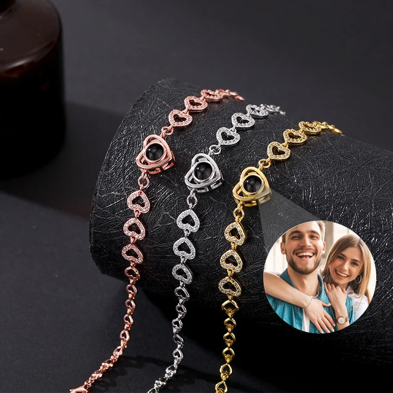 Foto-pulseira-proje-o-personalizada-pulseira-pingente-cora-o-j-ias ...