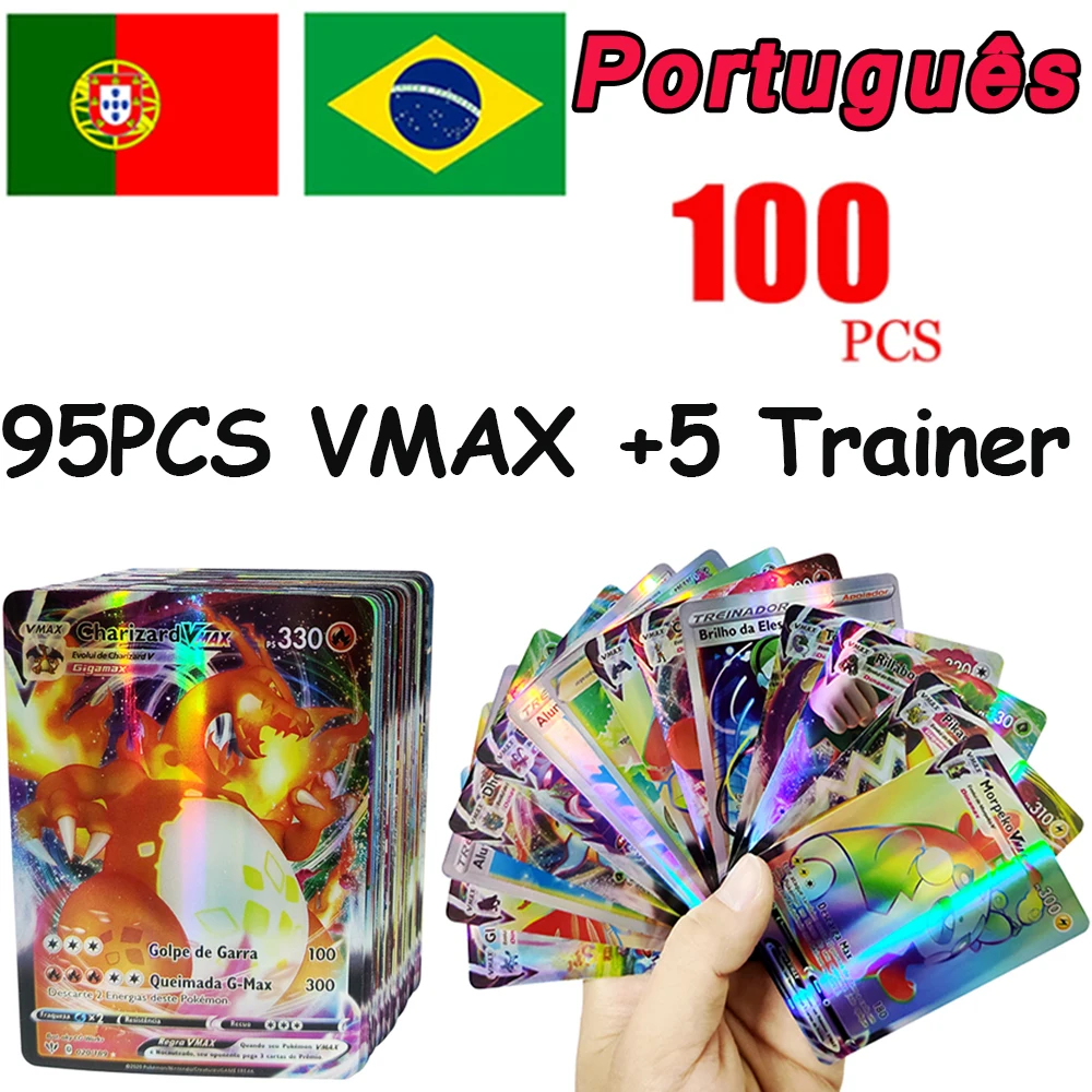 2023 New Portuguese Pokemon Cards Vmax Charizard Pikachu Carte Pokémon ...