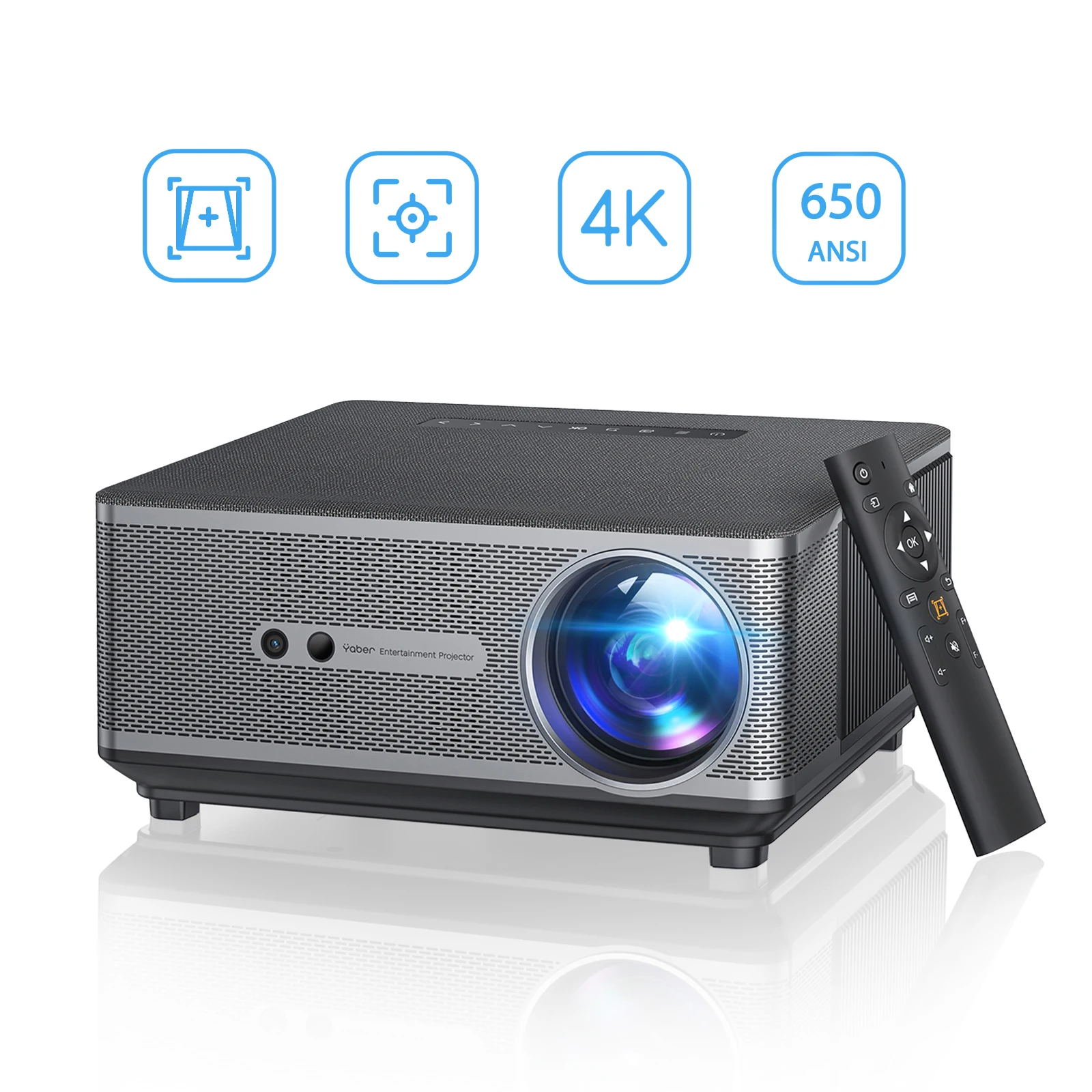 YABER-K1-650-ANSI-Projectors-Auto-Focus-Keyston-WiFi6-Bluetooth-Full-HD ...