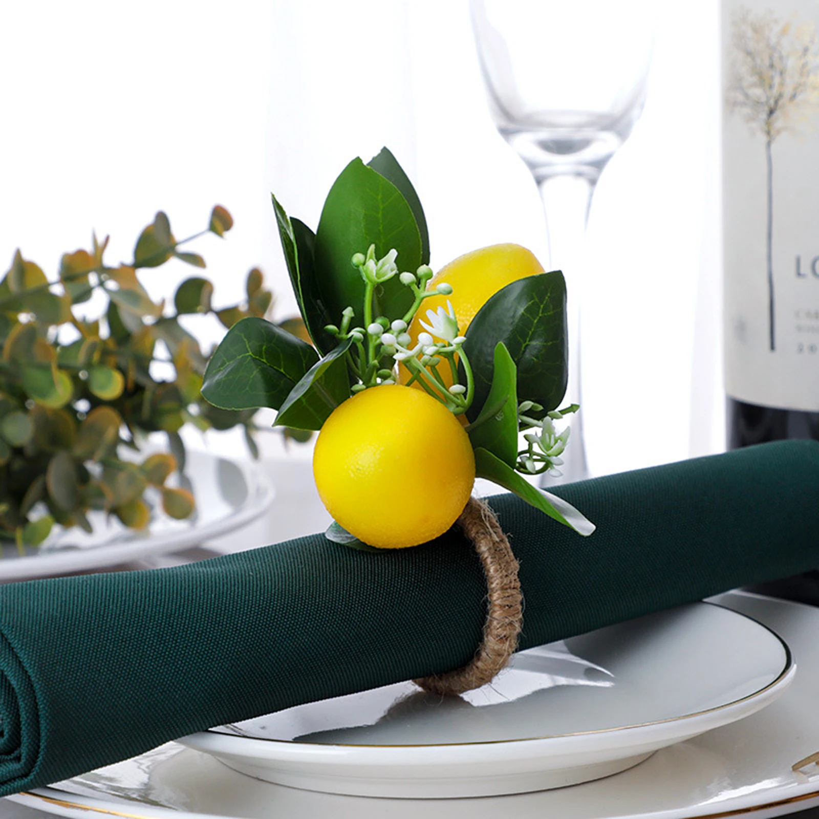 1pc-Lemon-Napkin-Rings-Fruit-Vine-Leaf-Napkin-Holders-For-Birthday ...