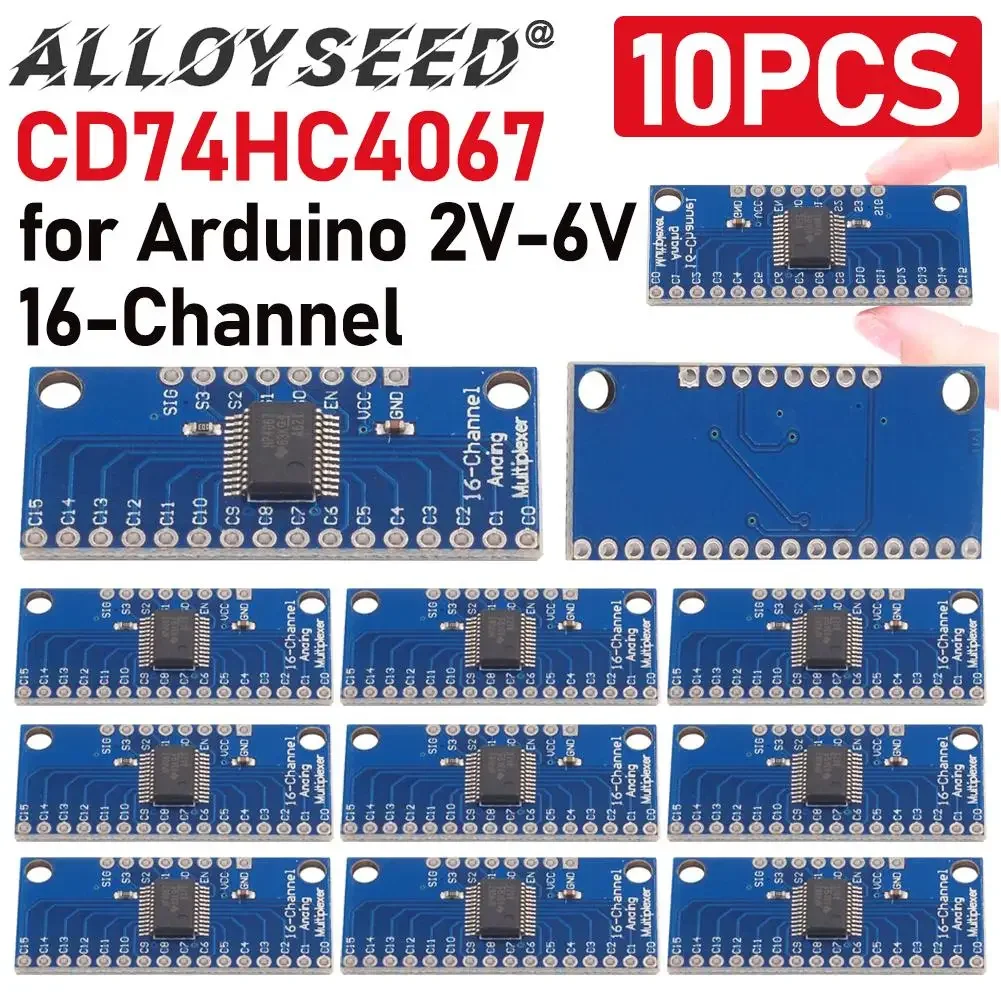 10pcs-CD74HC4067-16-Channel-Analog-Digital-Multiplexer-Breakout-Board-Module-for-Arduino-2V-6V ...