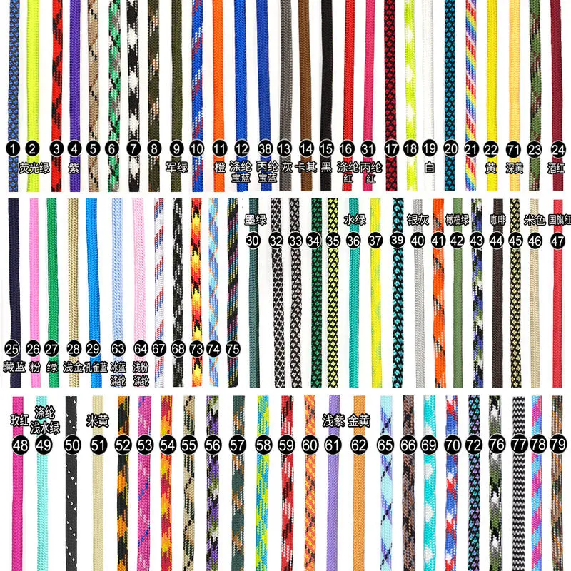 100FT Paracord 550 Rope Type III 7 Stand Paracord Cord Rope Survival ...