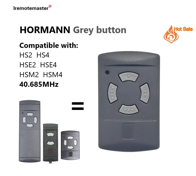 For-HORMANN-40-685-mhz-HS4-HSE2-HSM4-Garage-Door-Remote-Control ...