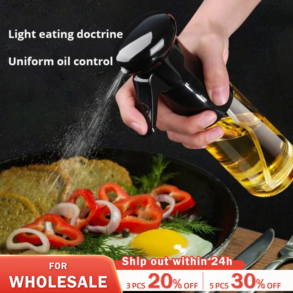 1pc-200ML-Black-Kitchen-Oil-Bottle-Cooking-Oil-Spray-Olive-Camping ...