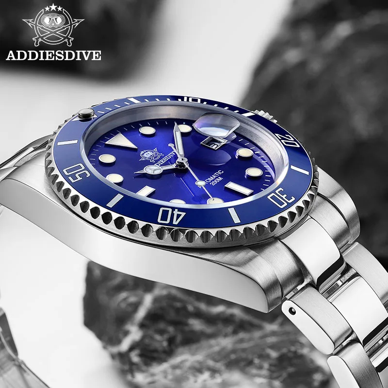 ADDIESDIVE AD2503 Luxury Men's Automatic Watch 8215 Mechanical Watch ...