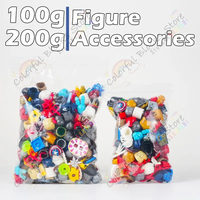100g-Random-Figure-Accessories-Building-Blocks-DIY-Helmets-Armor ...