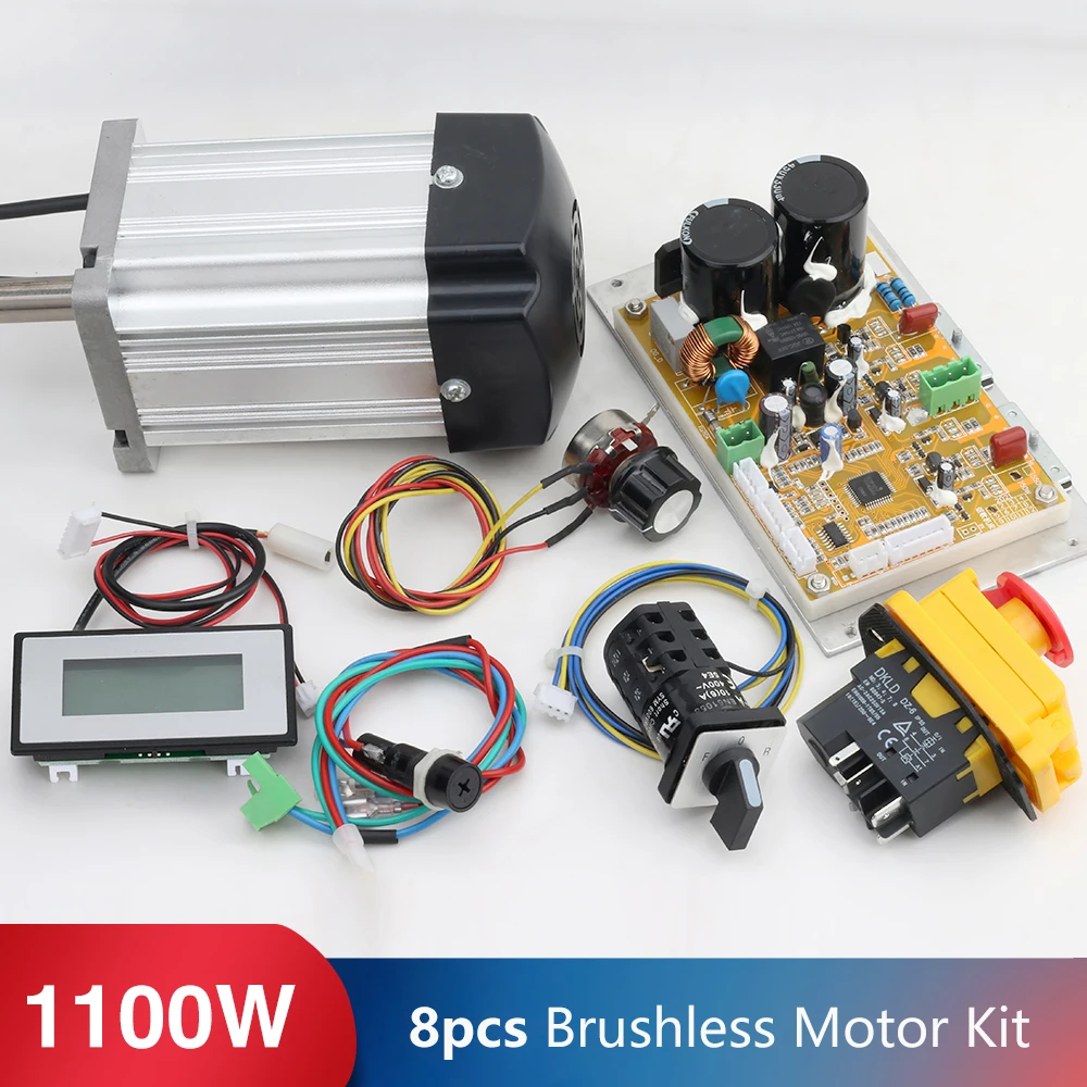 1100W Brushless DC Motor/Main Control Board//WM210V Lathe Power Drive ...