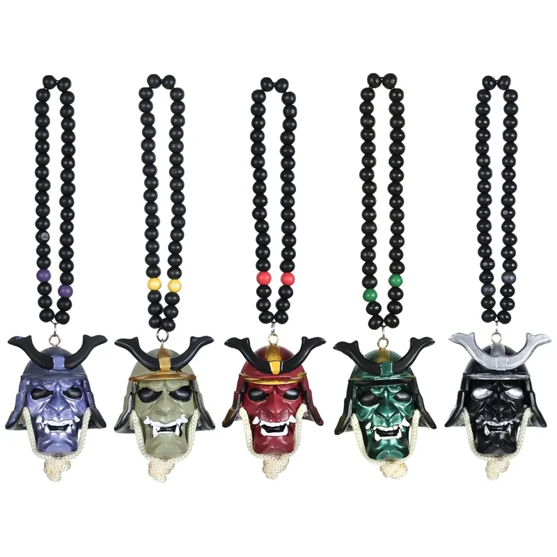 Japanese Oni Samurai Helmet Car Hanging Pendant | Kitsune Masks