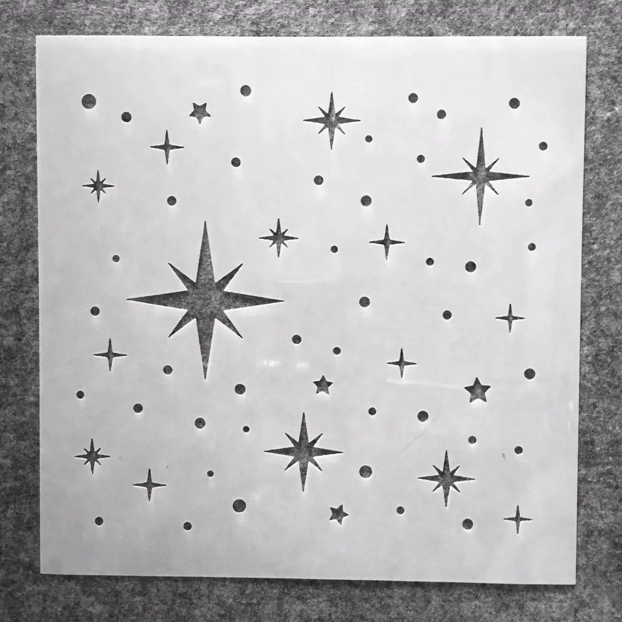 30*30cm Stars Texture DIY Layering Stencils Wall Painting Scrapbook ...