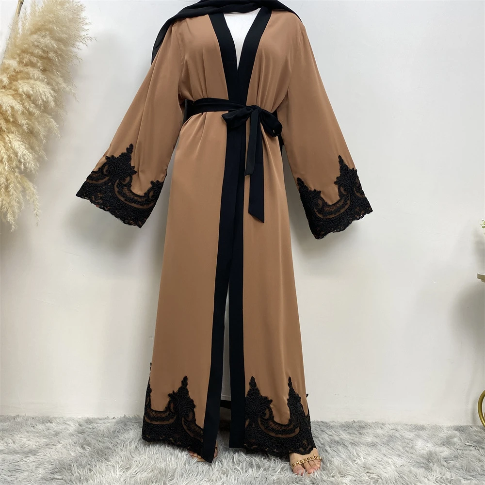 Muslim Women Clothing Fashion Open Abaya Kaftan Dubai Turkey Luxury ...