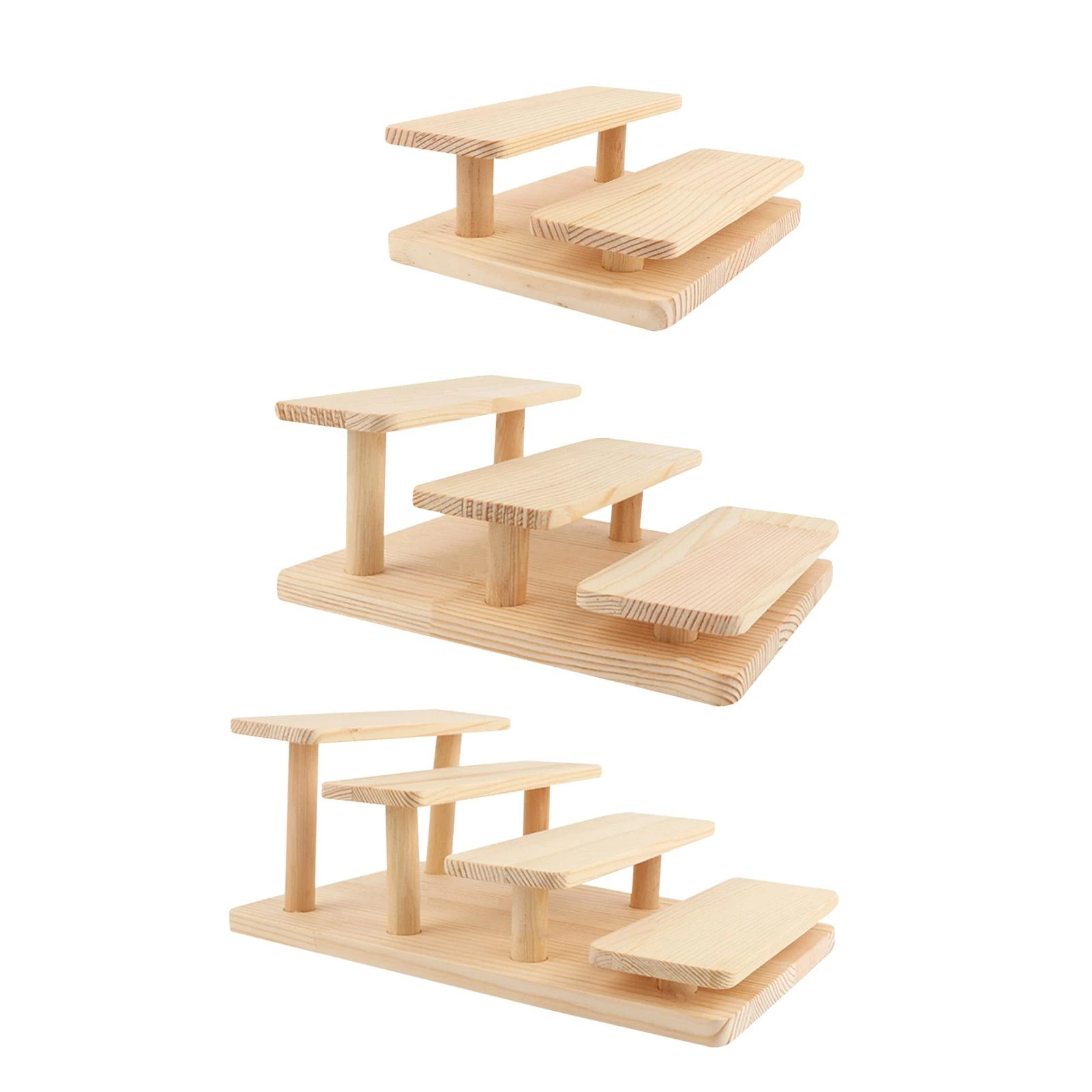 Display Accessories Fixtures | Wood Riser Storage Organizer - Display ...