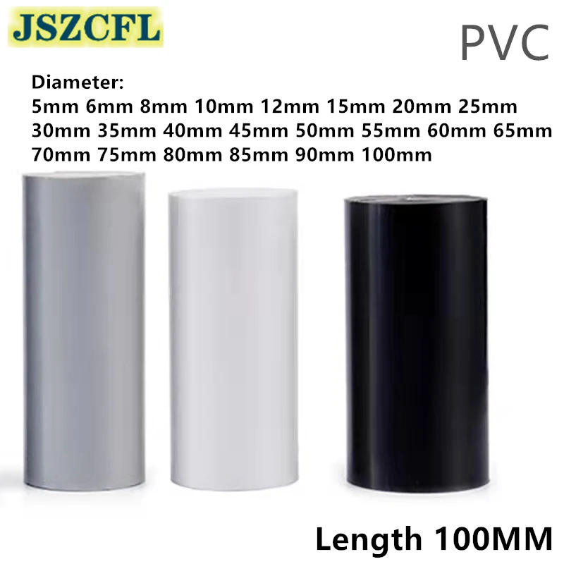 White Gray Black Plastic PVC Round Rod Bar Diameter 5/8/10/12/20/30/40 ...