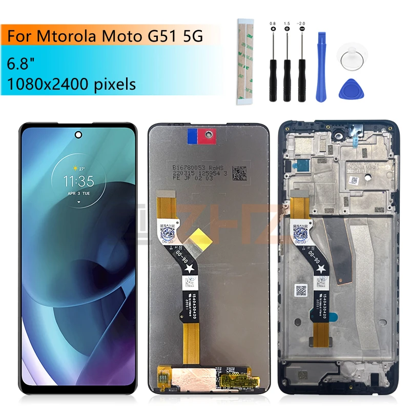 For-Motorola-Moto-G51-5g-LCD-Display-Touch-Screen-Digitizer-Assembly ...