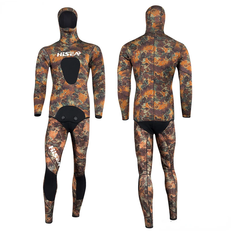 Hisea Seac 3.5mm Men Neoprene Diving Suit Split Wetsuit Fishing and ...