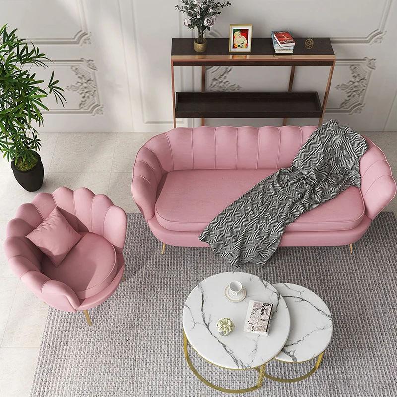 Nordic-luxury-sofa-modern-simple-clothing-shop-beauty-sofa-net-red ...