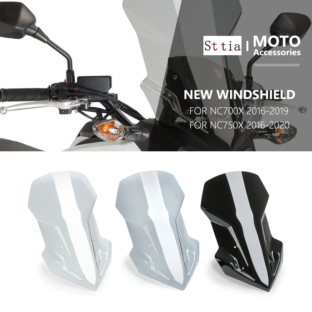 New Windshield Fit For Honda NC700X NC750X 2016-2020 Motorcycle Parts ...