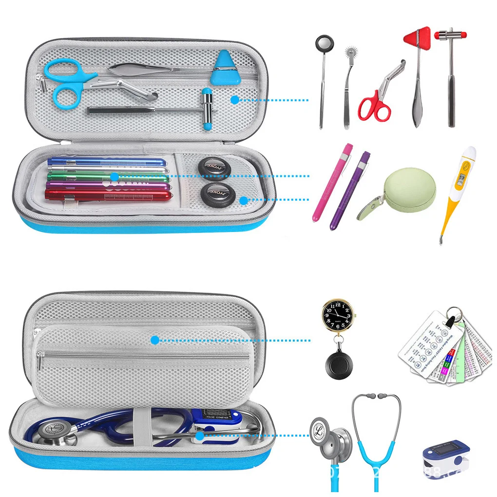 Portable-Shockproof-Stethoscope-Storage-Bag-Built-in-Mesh-Bag-Organizer ...