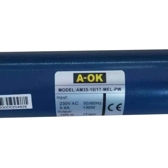 A-OK AM35 10/17 Smart Rolling Tubular Motor,RF433 Remote+Tuya wifi App,for 40/45mm/47mm/50mm ...