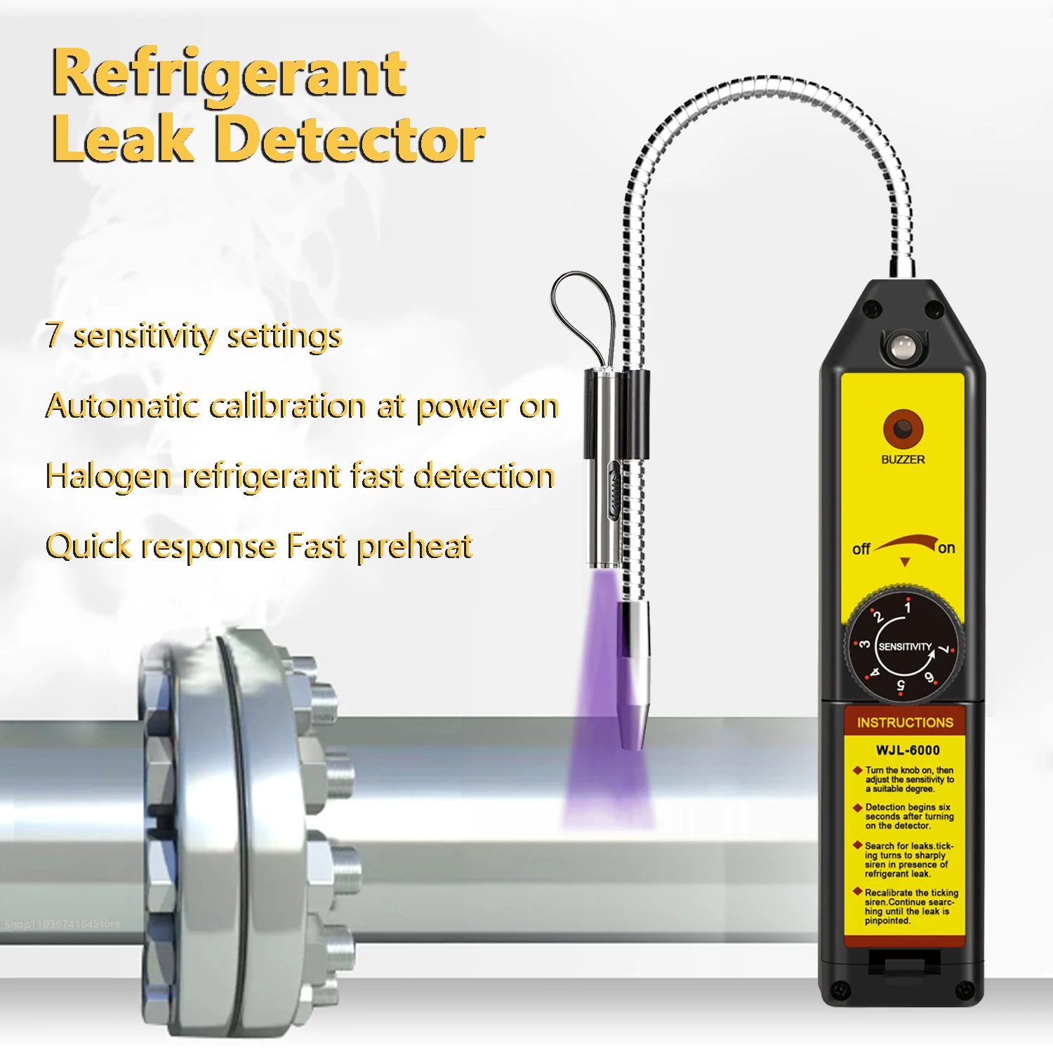Refrigerant-Freon-Leak-Detector-Halogen-Gas-Air-Monitor-for-HFCs-CFCs ...