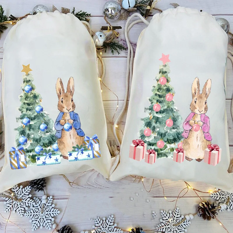 Peter-Rabbit-Christmas-Tree-santa-sack-kid-girl-boy-Xmas-Eve-Stocking ...