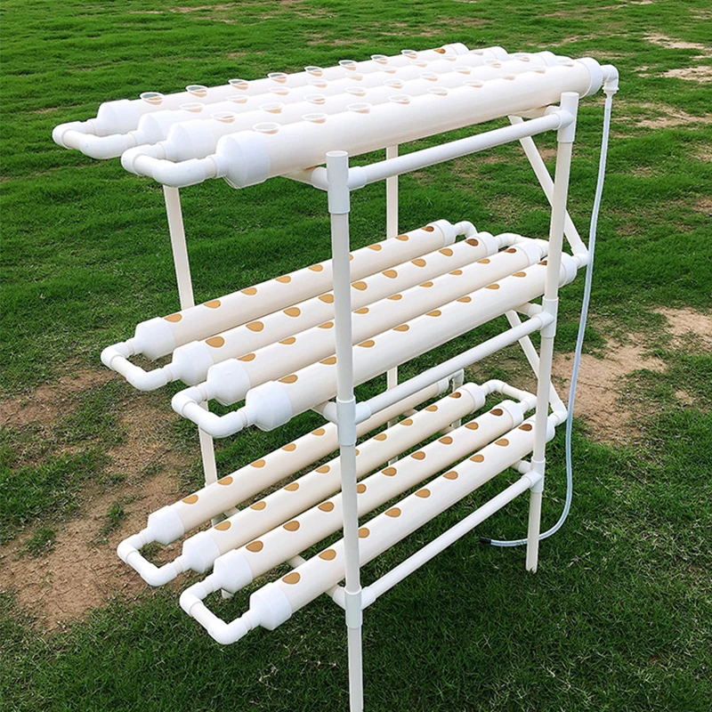 Indoor Vegetable Garden System: 3-Tier PVC Hydroponic DIY