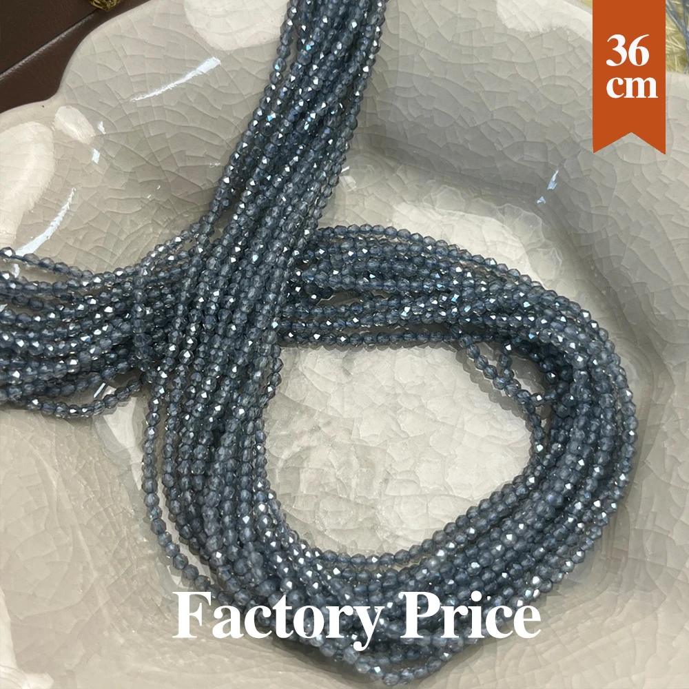 10 Strands Natural Gray Spinel Beads Plating Color Stone Loose Spacer ...