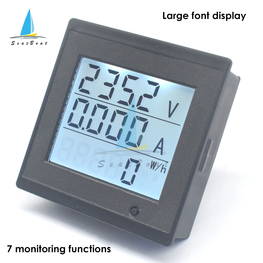Ac 80-300v Dc6v-200v 20a Digital Led Display Voltmeter Ammeter ...