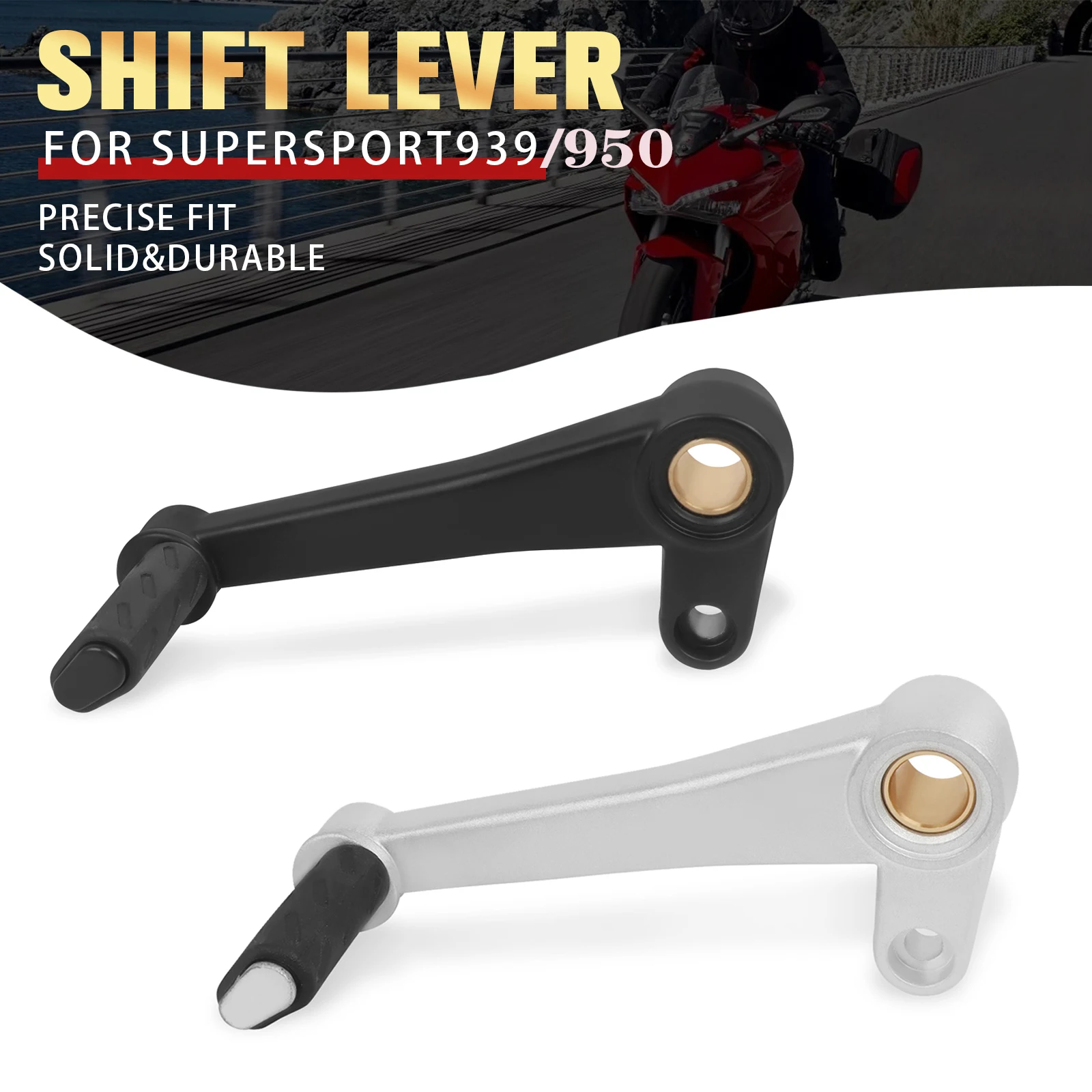 Motorcycle-Foot-Brake-Lever-Gear-Shifting-Lever-Pair-CNC-Aluminum-Pedal ...