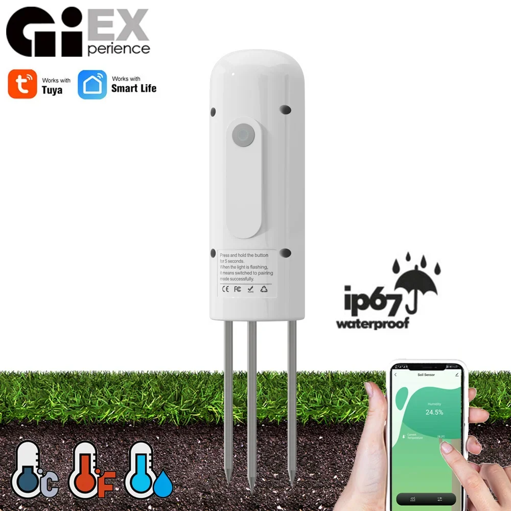 ZIGBEE-Plant-Monitor-Outdoor-Soil-Temperature-Meter-Moisture-Humidity ...
