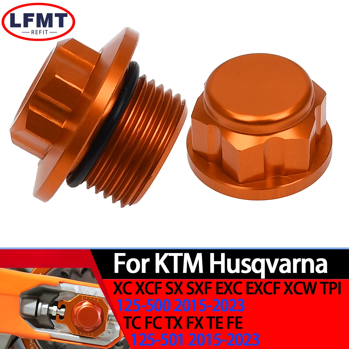 Motorcycle CNC Front Rear Wheel Lock Axle Nut For KTM XCW EXC EXCF 125 ...