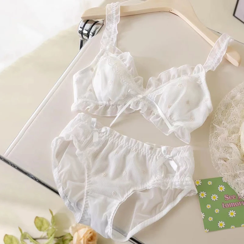 1Pcs-1Set-Girls-Underwear-Cute-Bra-Panties-Set-Underwear-Sleep ...