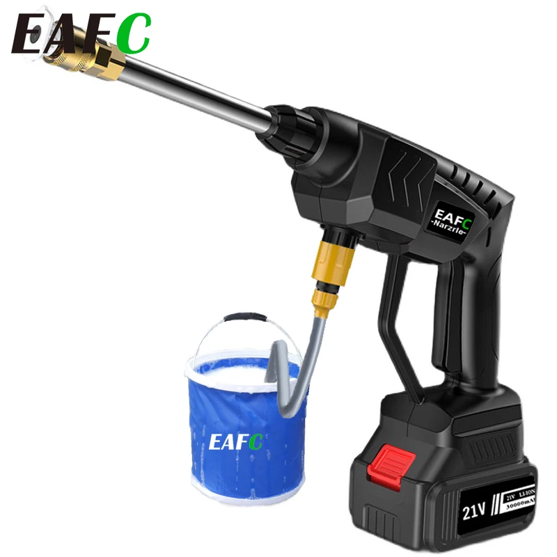 Sem-fio-de-alta-press-o-Car-Wash-Gun-gerador-de-espuma-pistola-de-gua ...