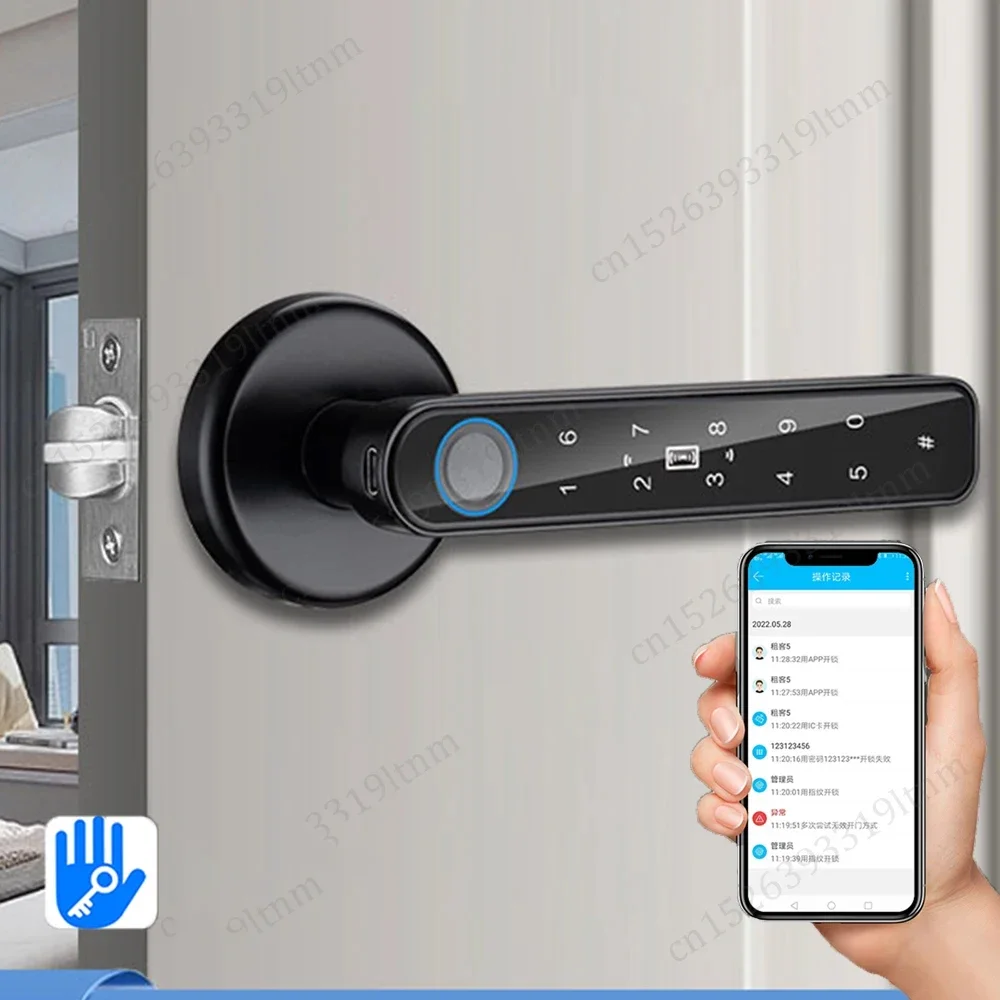 Smart-Lock-Biometric-Fingerprint-Password-Key-Unlock-Digital-Electronic ...