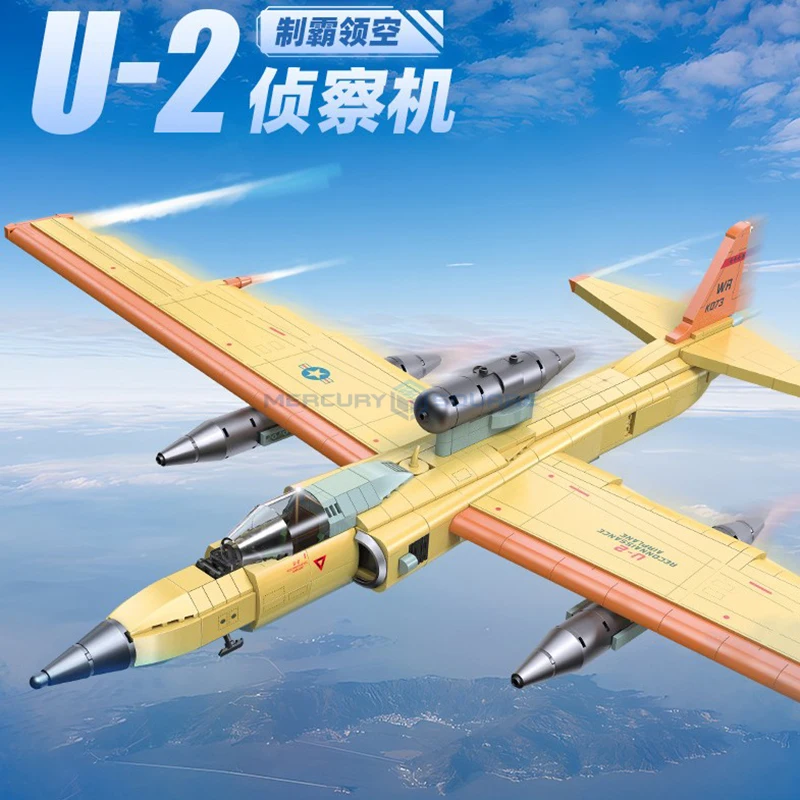 U2-Reconnaissance-Aircraft-Model-Bricks-MOC-58093-Military-Fighter ...