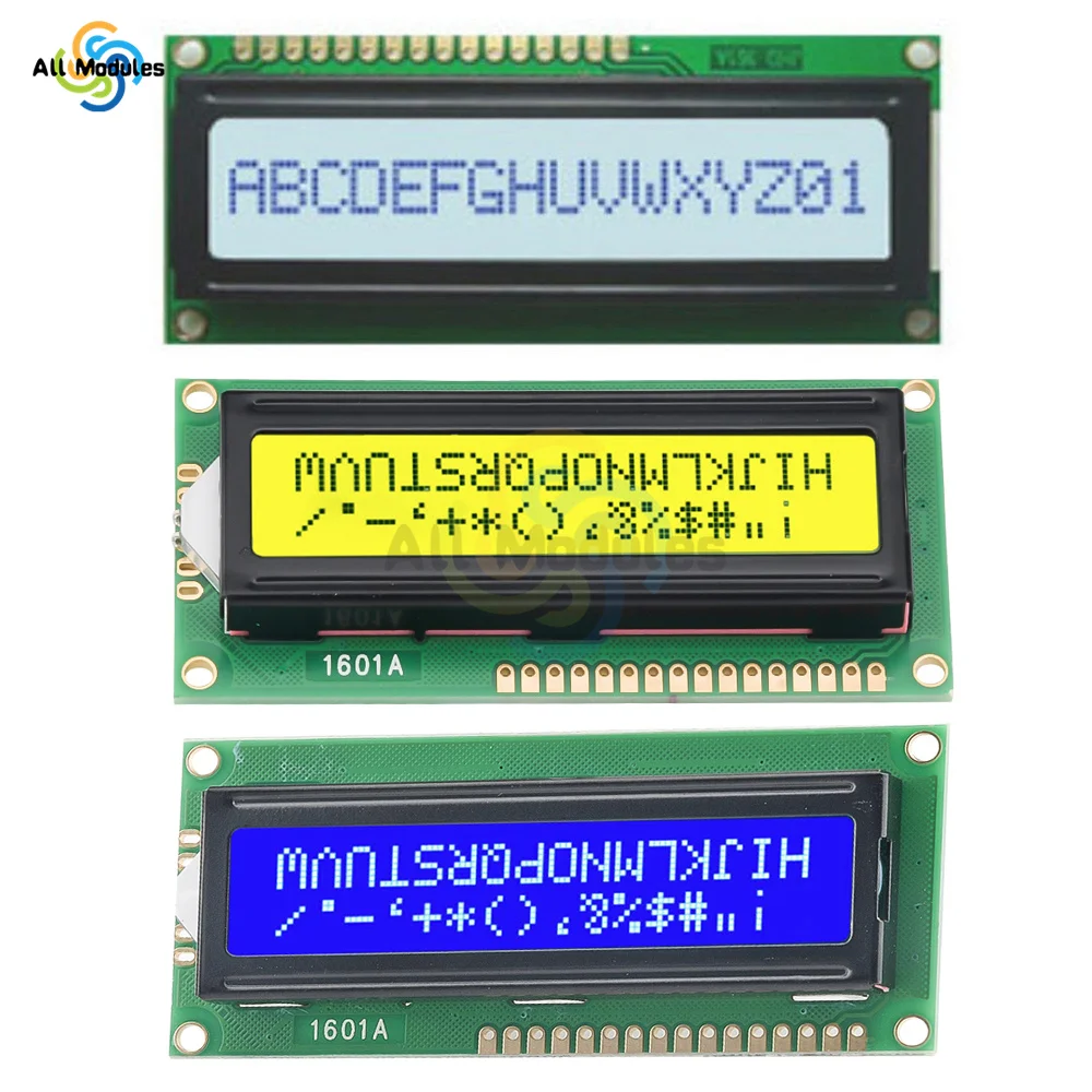 1601 LCD Display 16X1 Character Digital LCD Module LCM STN SPLC780D KS0066 for Arduino R3 3D ...