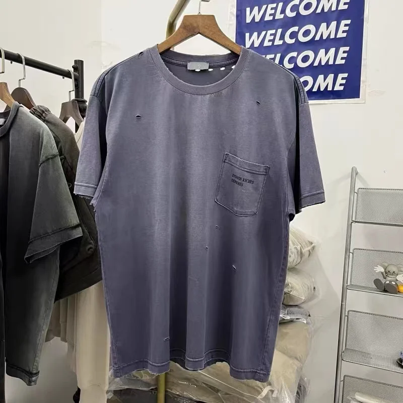 Oversize-2024-New-Summer-Washed-ERD-Destroy-The-Hole-Men-Women-Top ...