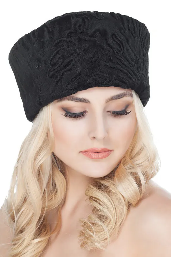 Persian-Hat-Pulinda-Black-Diplomat-Karakul-Winter-Hat-Astrakhan-Fur-Hat ...